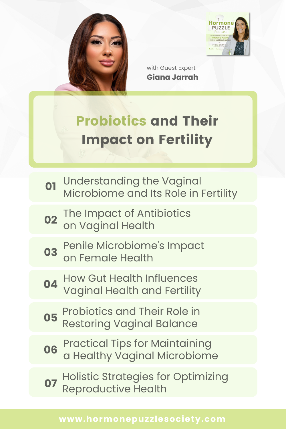 #326: Probiotics and Their Impact on Fertility with Giana Jarrah - Dr. Kela Smith